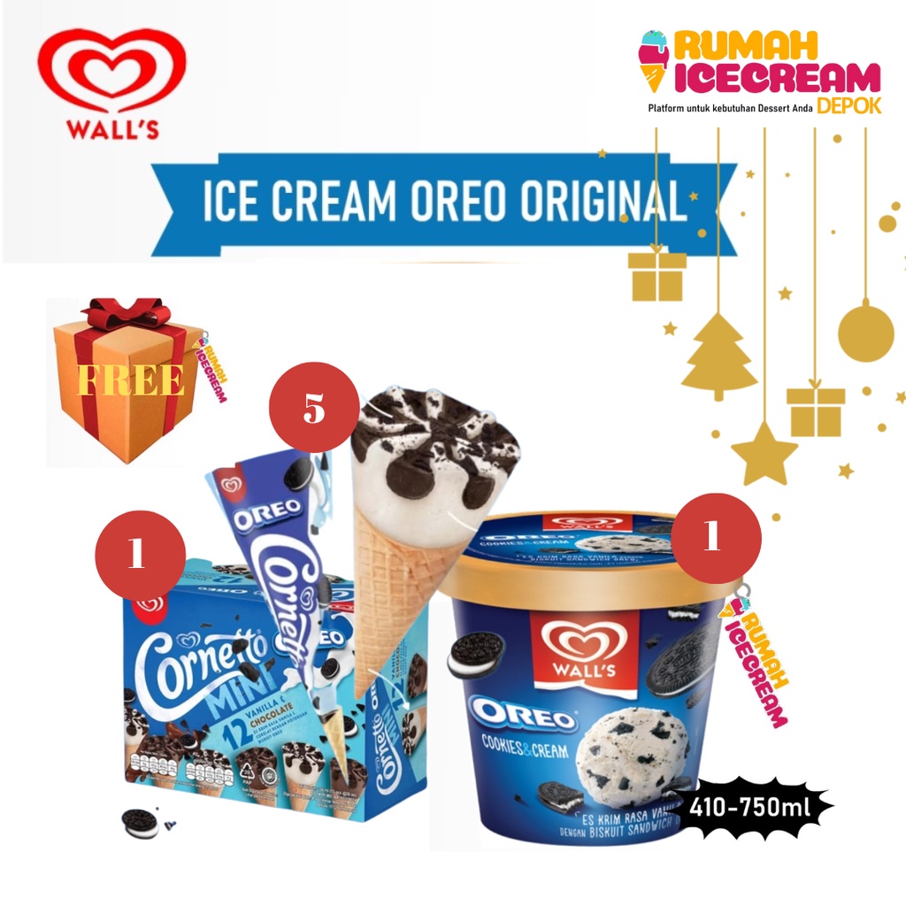Jual Paket Eskrim Oreo Walls/Ice Cream Oreo Seris | Shopee Indonesia