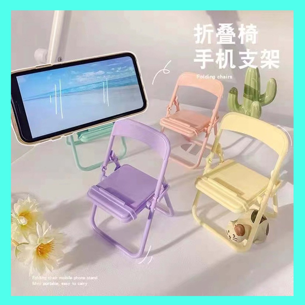 Jual Bronsis - Stand HP - Holder HP Model Kursi Lipat Mini - Sandaran ...