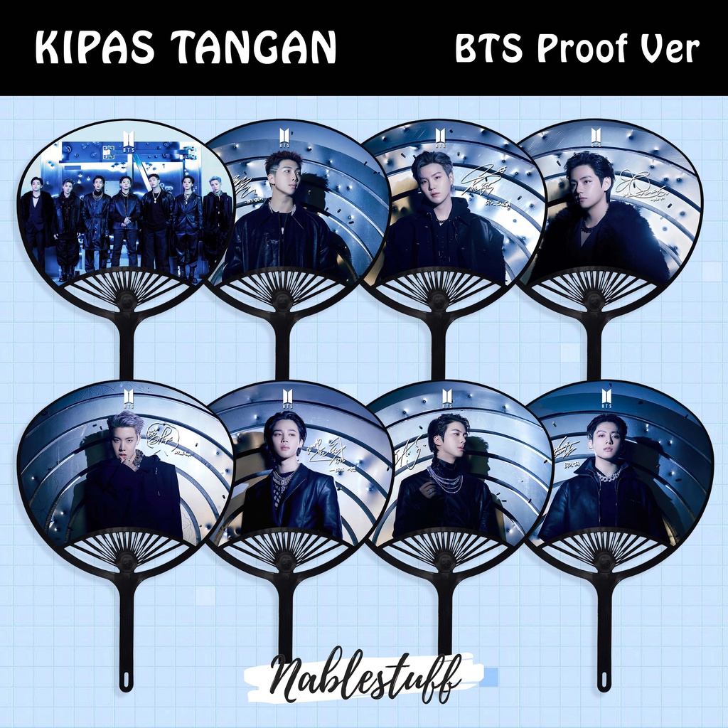 Jual Kipas Tangan BTS Yet To Come Proof Ver // Kipas Kerang ...