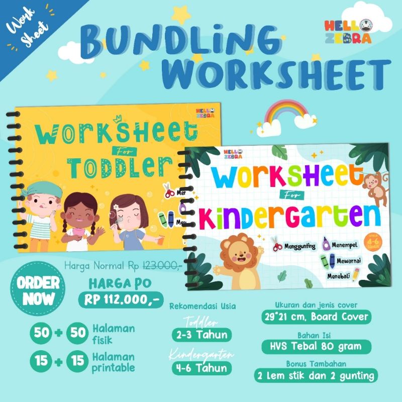 Jual Worksheet Bundling Toddler dan Kindergarten Pre Order | Shopee ...