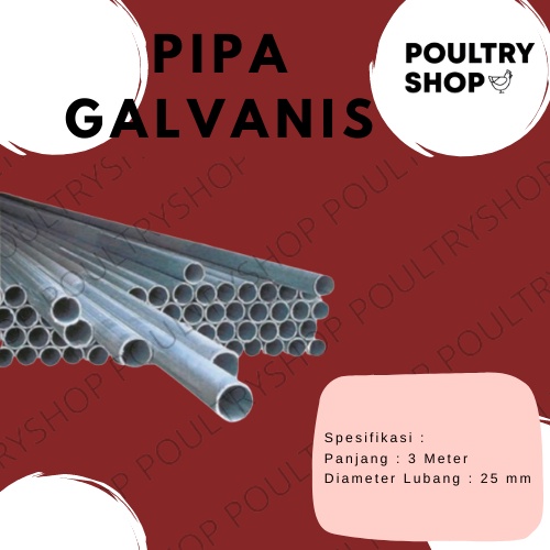 Jual Pipa Besi support / Pipa Galvanis / Pipa Gavanize 3/4" 3Meter ...