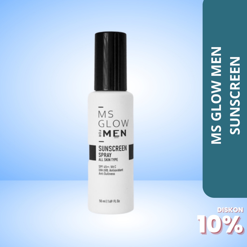 Jual Ms Glow Men Sunscreen Spray MS Glow for Men Original | Shopee ...