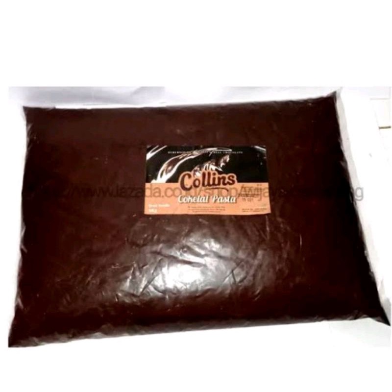Jual Collins Pasta Coklat 500 Gram/ Selai Coklat Collins Repack 500 ...