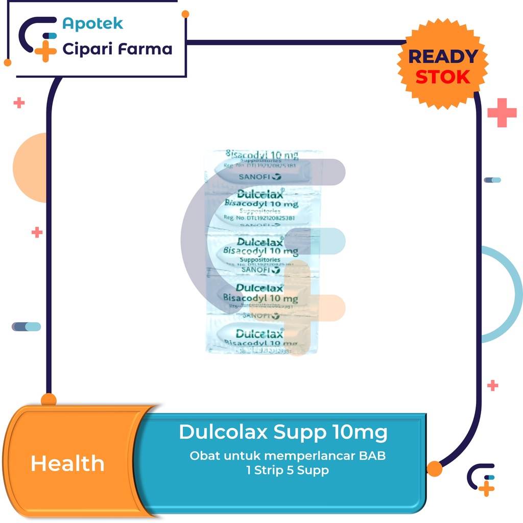 Jual Dulcolax Suppositoria Obat Pelancar BAB Buang Air Besar 1 Strip 5 ...
