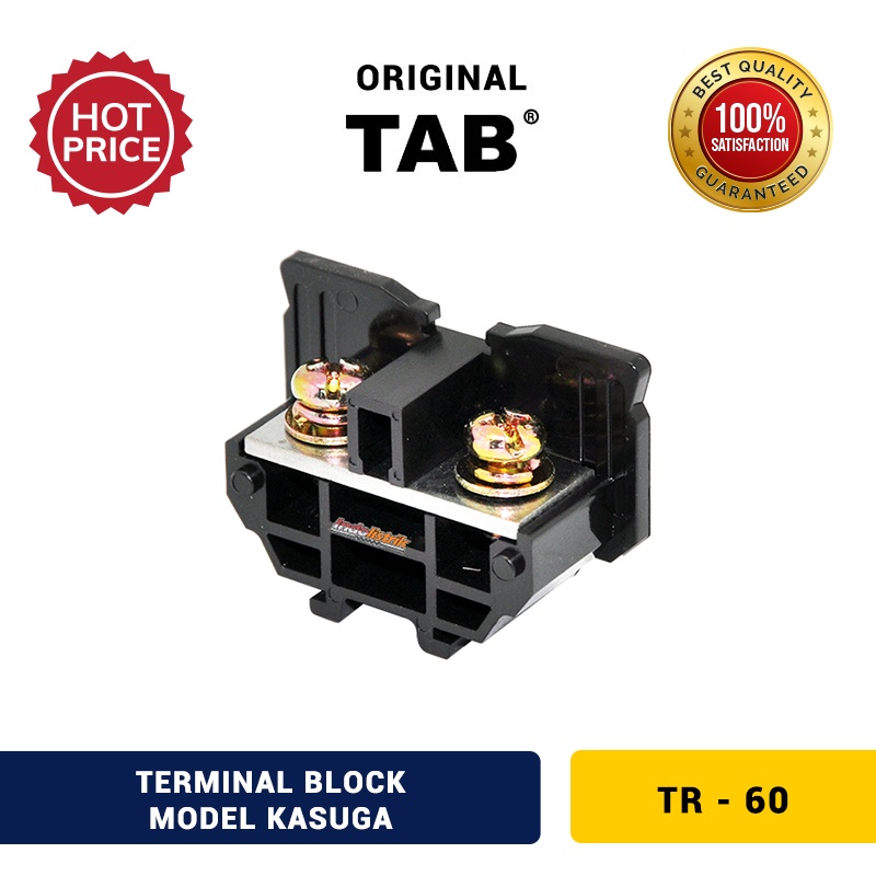Jual Terminal Block / blok Kabel TR 60 TAB(model Kasuga) - Hitam ...