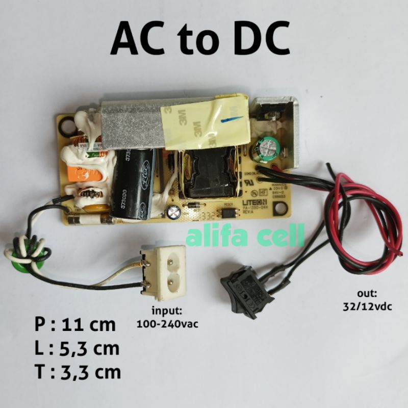 Jual power supply multi 32v 3A 12v 3A smps 32v 3A adaptor 32v 3A ...