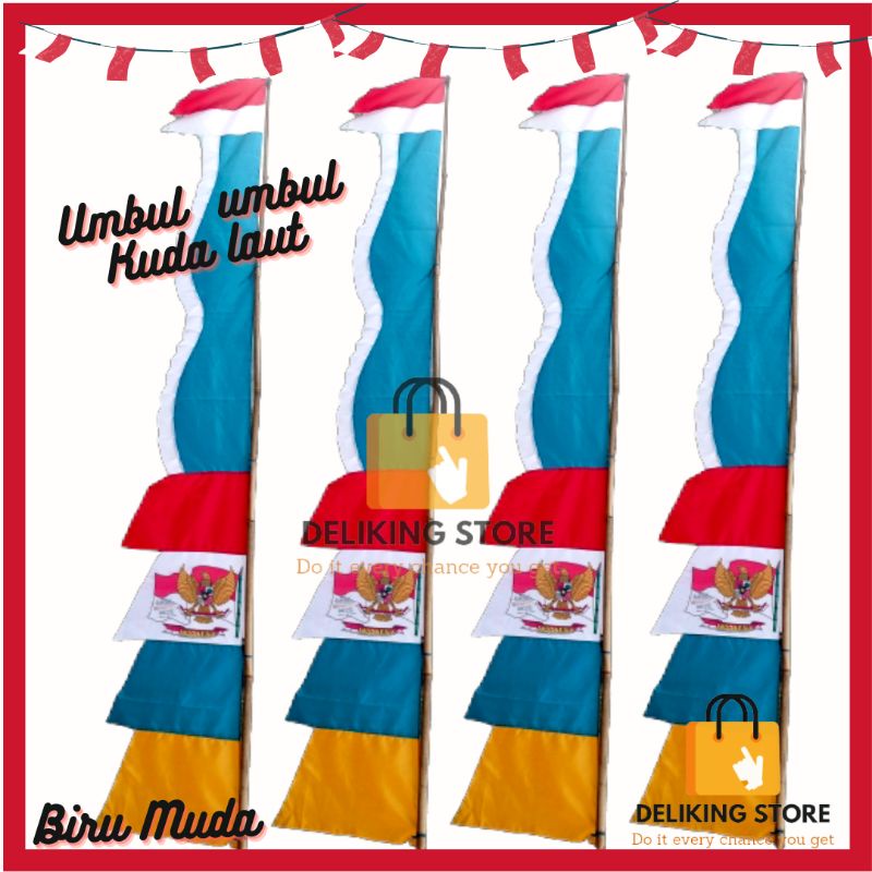 Jual Umbul Umbul kuda laut GROSIR BENDERA MERAH PUTIH & AKSESORIS KEMERDEKAAN | Shopee Indonesia