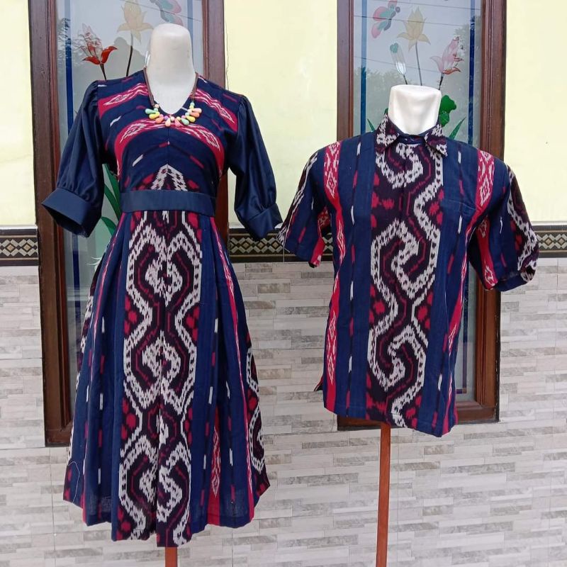 Jual SET COUPLE TENUN ETNIK BAJU PREWEDDING KONDANGAN KEKINIAN | Shopee Indonesia
