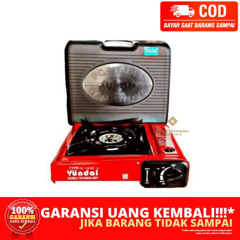 Jual (HOMEDECORA_ID) BERGARANSI YUNDAI PORTABLE GAS STOVE YD-110 HC ...