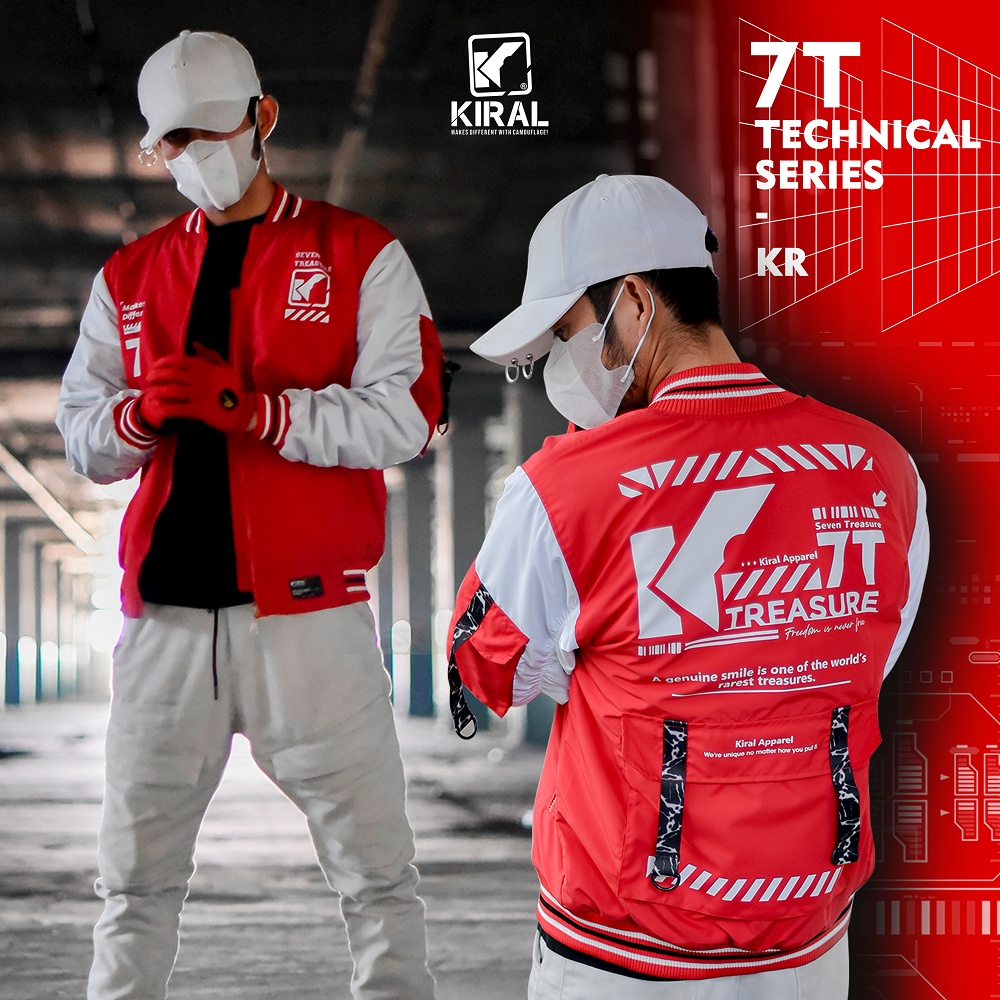 Jual Jaket Bomber KIRAL MERAH PUTIH 7T Tecnical Premium Quality - KR ...