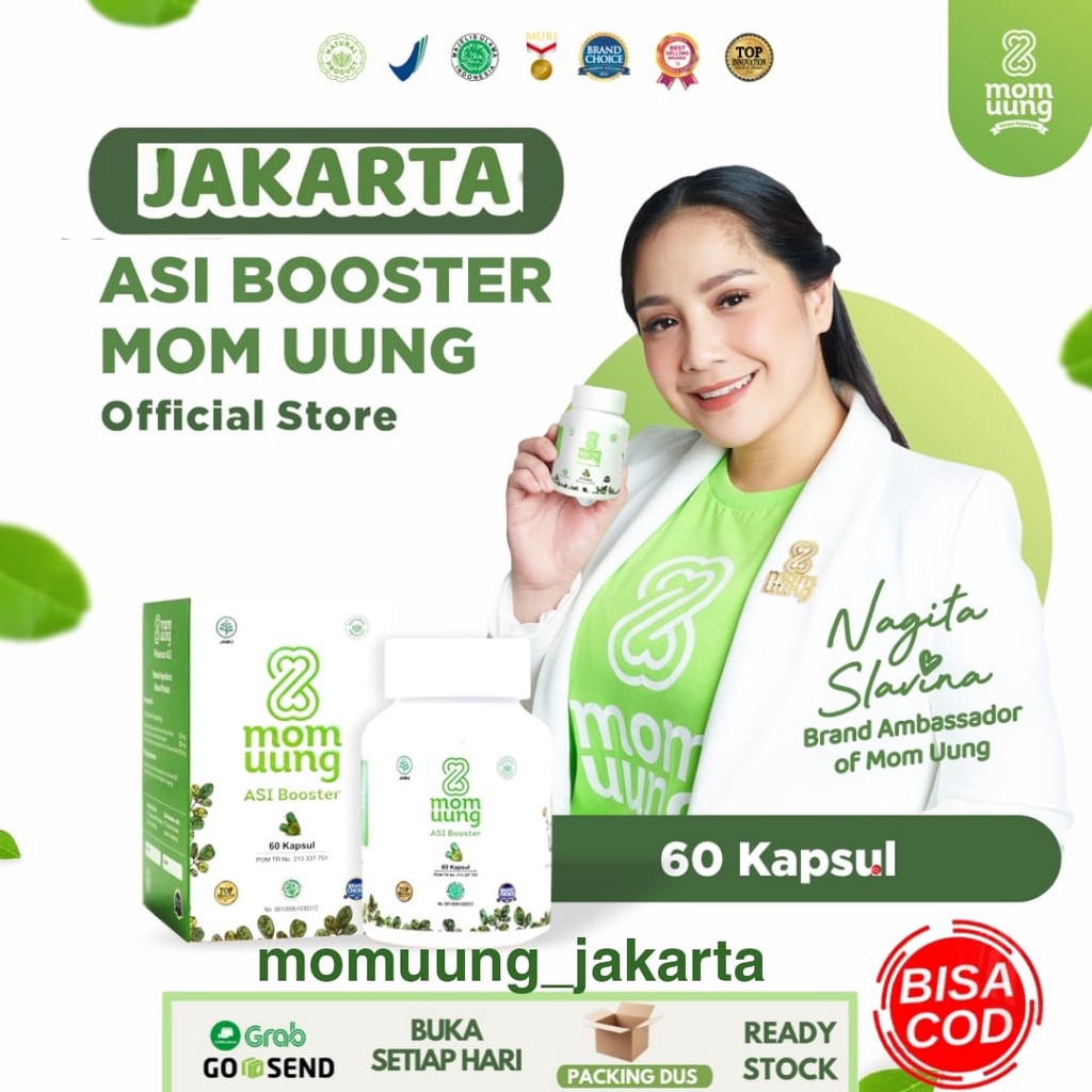Jual Halal BPOM Herbal Product isi 60 Kapsul asi booster mom uung ...