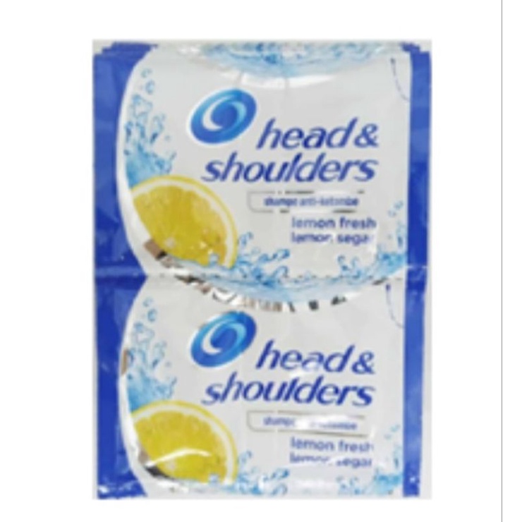 Jual ( RENCENG ) HEAD & SHOULDERS SHAMPOO lemon fresh sachet 10 ml isi ...