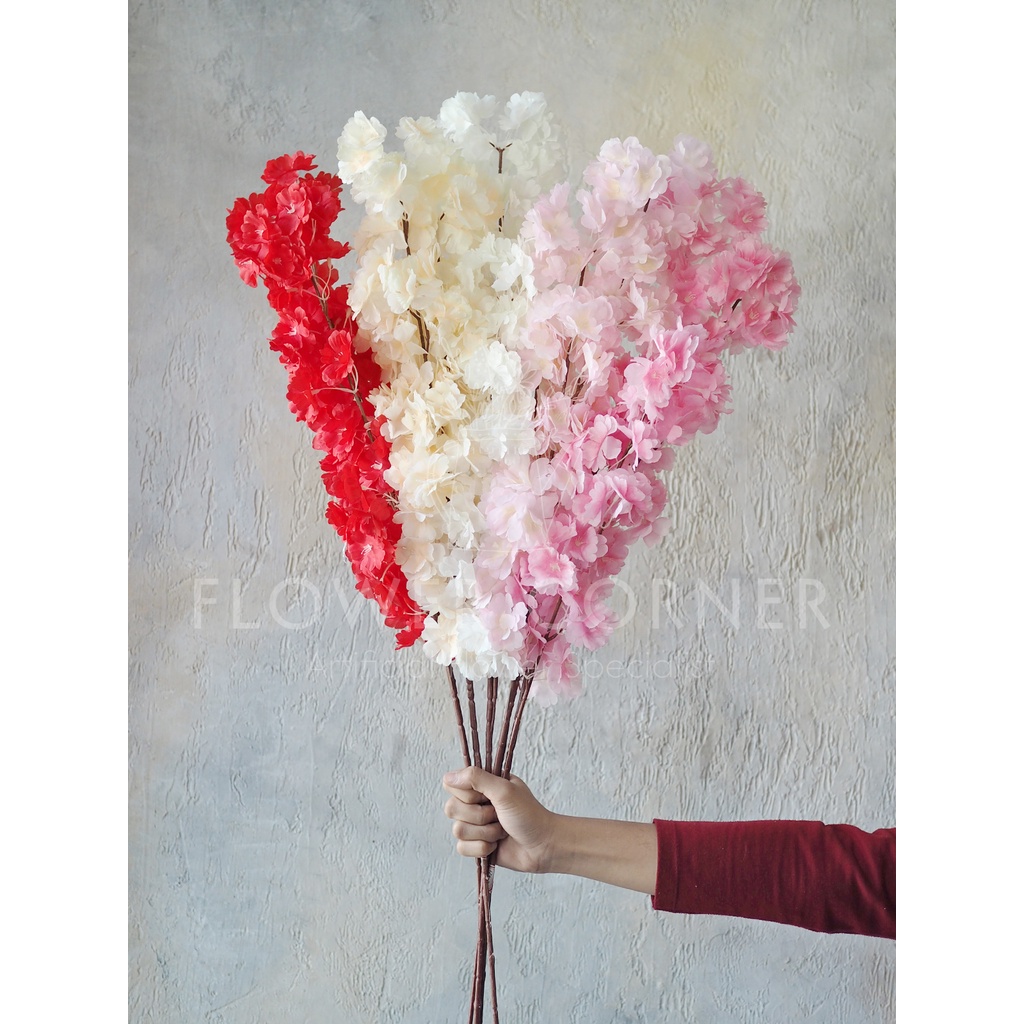 Jual Bunga Artificial Sakura Spray Dekorasi (B22221) | Shopee Indonesia