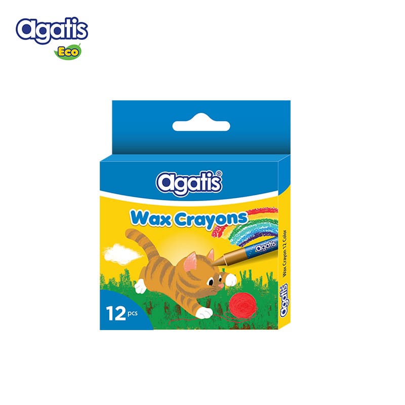 Jual CRAYON AGATIS WAX ISI 12 PCS | Shopee Indonesia