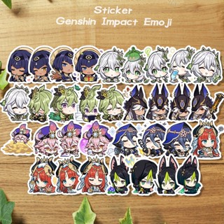 Jual Stiker Genshin Impact Emoji Sticker Vinyl / Sticker Set Genshin ...
