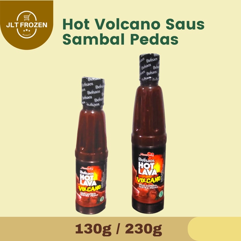 Jual Hot Volcano Saus Sambal Delisaos Mamasuka Botol - 130g / 230g | Shopee Indonesia