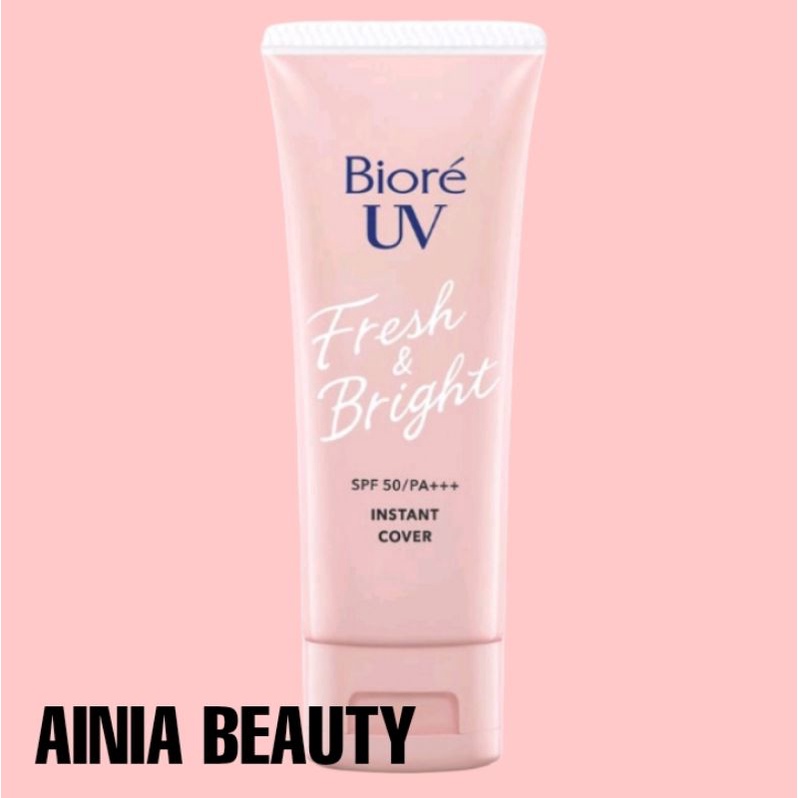 Jual BIORE UV FRESH & BRIGHT INSTANT COVER | Shopee Indonesia