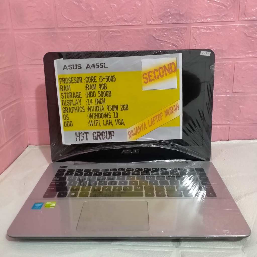 Jual ASUS A455L CORE I3-5005 RAM 4GB HDD 500GB NVDIA 930M 14 INCH ...