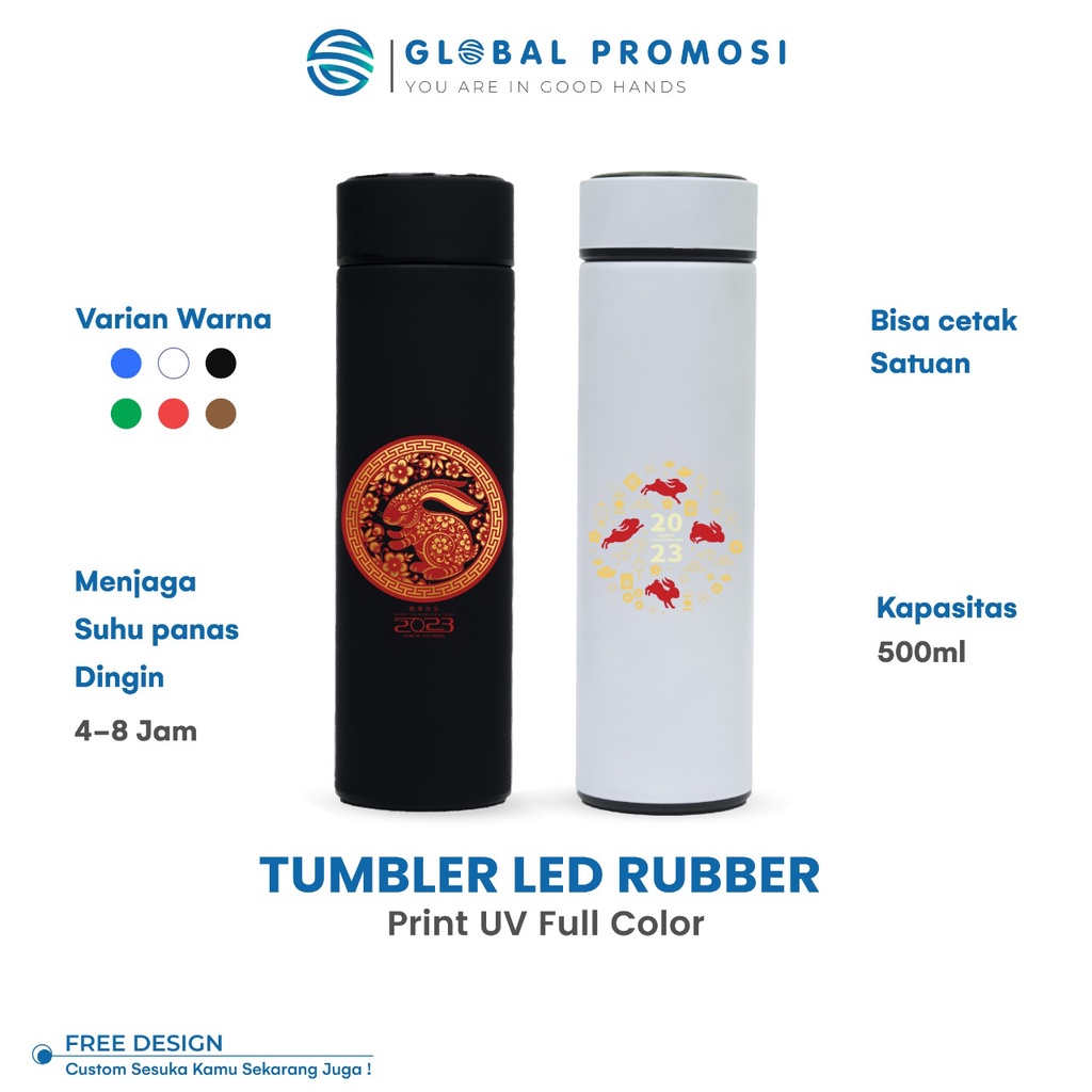 Jual Custom Tumbler LED Doff Print UV Cetak Full Color Murah Souvenir ...