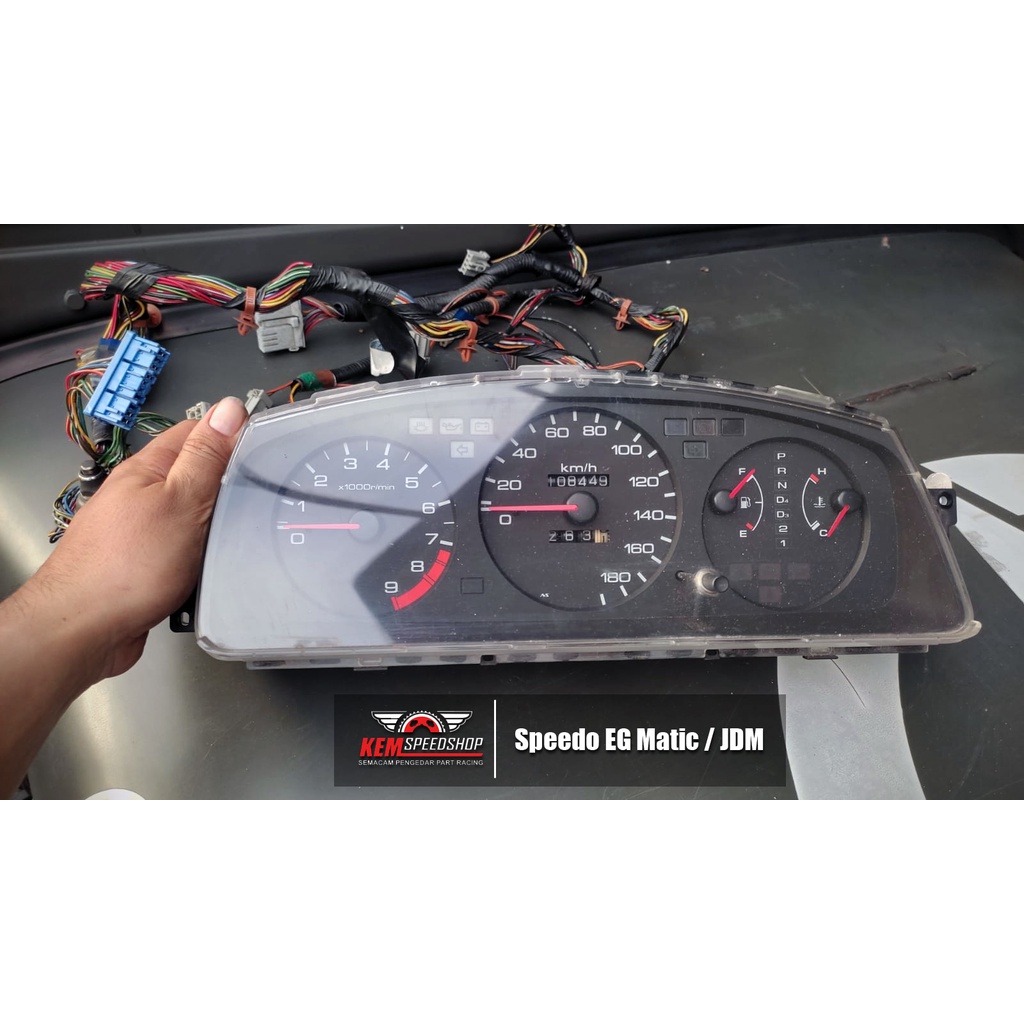 Jual Speedo Honda Estilo Genio Matic JDM Black RARE Civic EG6 EG9 ...