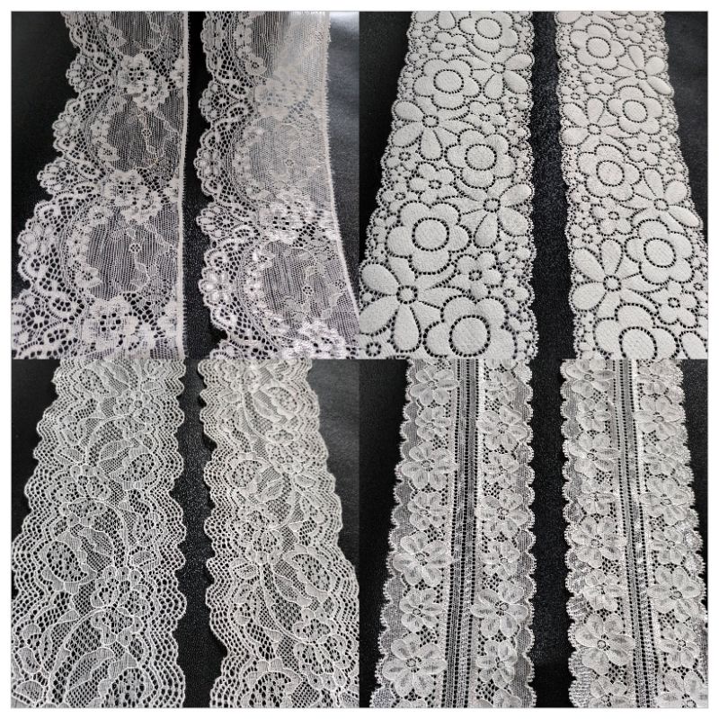 Jual renda Stretch renda karet renda elastis harga permeter (100cm ...