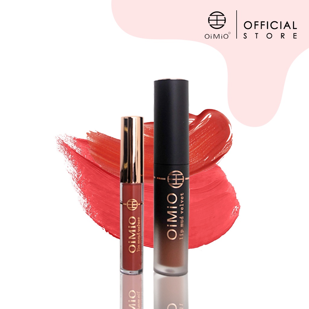 Jual Oimio Lip Mud Velvet Double Package | Shopee Indonesia