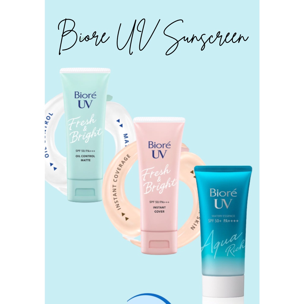 Jual Biore Sunscreen UV Aqua Rich Watery Essence SPF 50+ PA++++ 15g ...