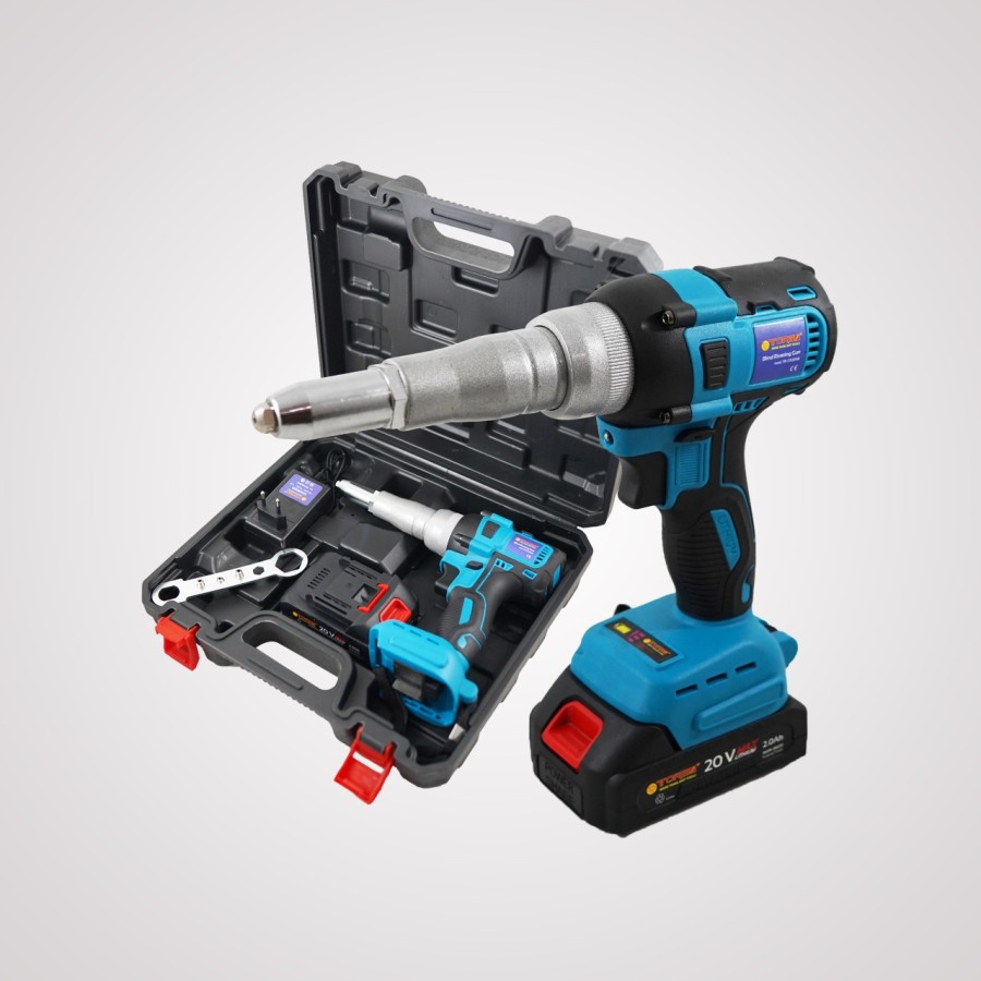 Jual Cordless Riveter TORA CR2048 RIVET CORDLESS Portable 20V TORA ...