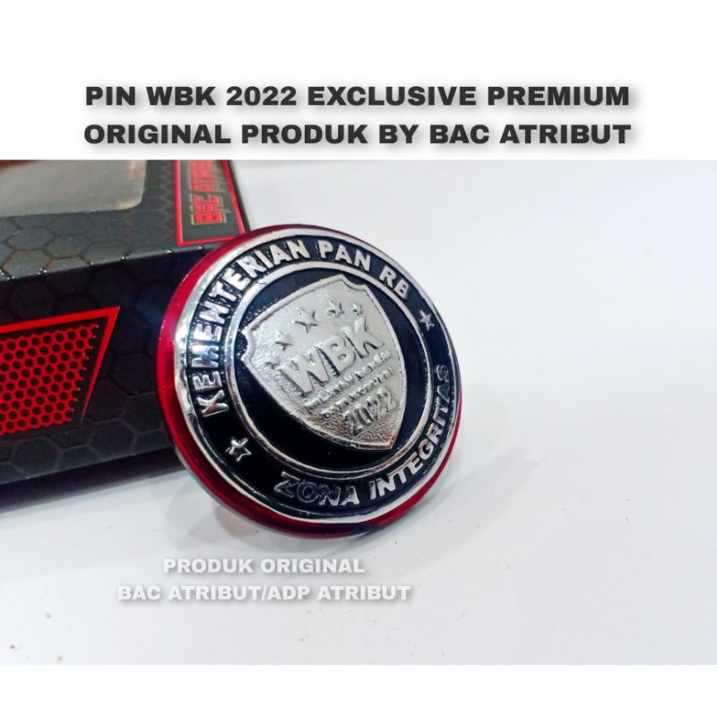 Jual PIN WBK 2022 Zona Integritas original produk BAC ATRIBUT | Shopee ...
