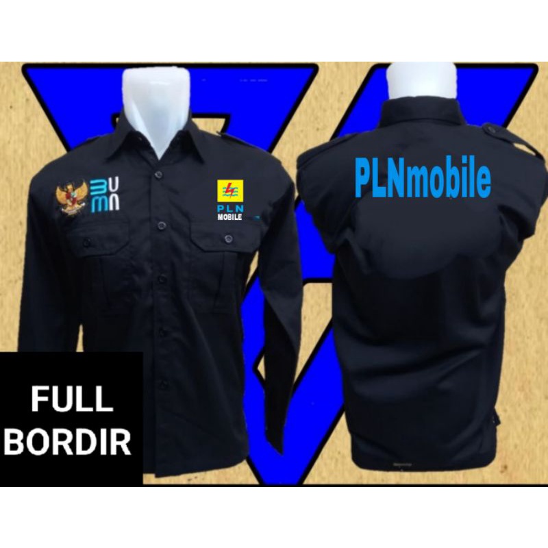Jual big size Kemeja PLN mobile baju PLN mobile seragam PLN mobile baju ...