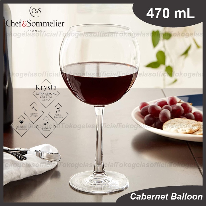 Jual Chef & Sommelier Gelas Kaki Wine/Gelas Kristal/Gelas Bir/Gelas ...