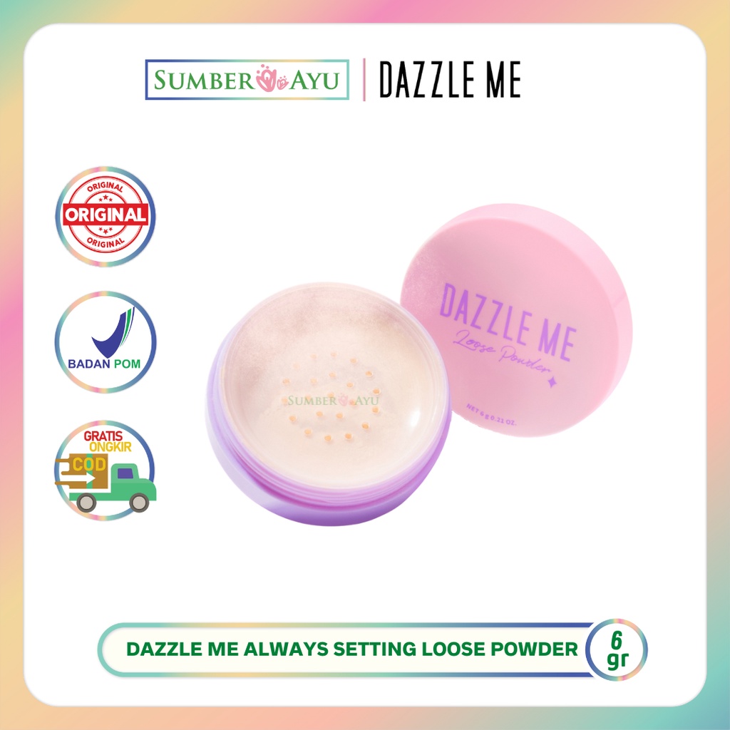 Jual DAZZLE ME Always Setting Loose Powder | Shopee Indonesia