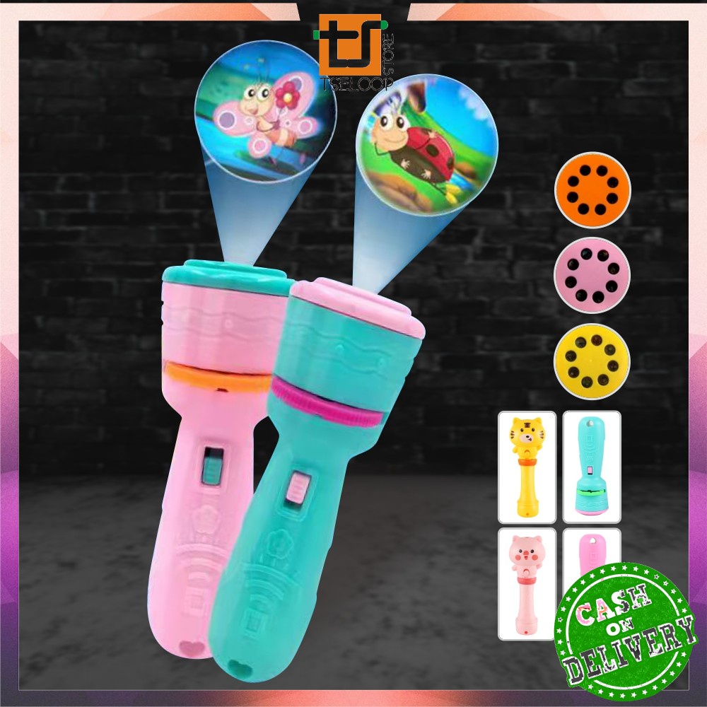 Jual OFM-M300 M301 Mainan Senter Proyektor Kartu Gambar / Mini Senter ...