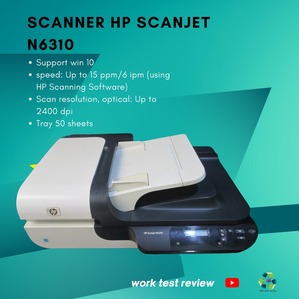 Jual Scanner Folio HP Scanjet N6310 Bisa Scan A4 platbed Legal F4 Folio ...