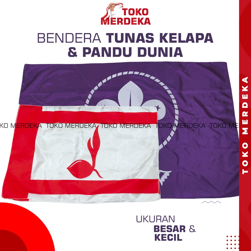 Jual Bendera Tunas Pramuka / Bendera Cikal / Bendera Pandu Dunia ...
