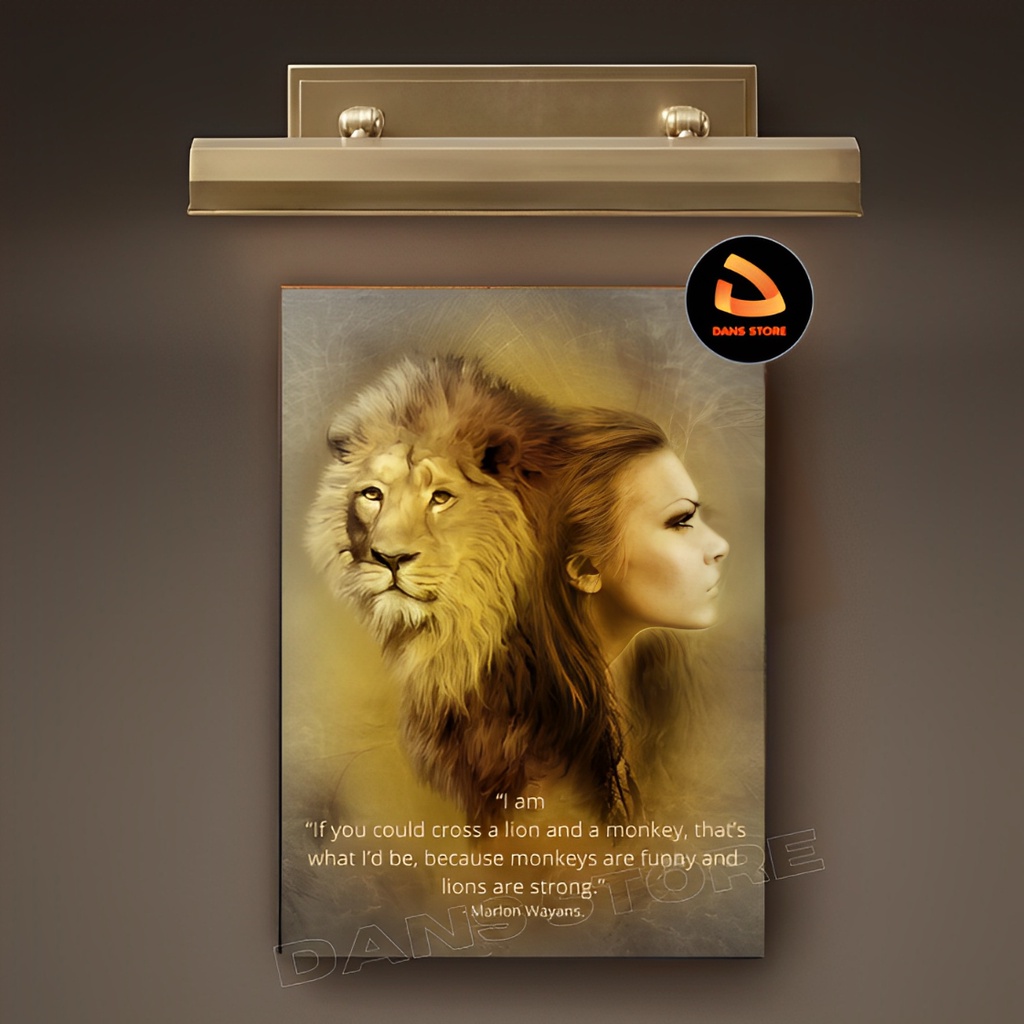 Jual Poster Singa Dan Kata Motivasi Lion Quotes Hiasan Dinding ...