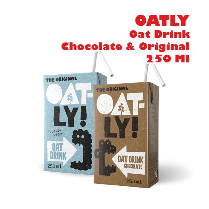 Jual OATLY Oat Drink Chocolate & Original 250 Ml | Shopee Indonesia