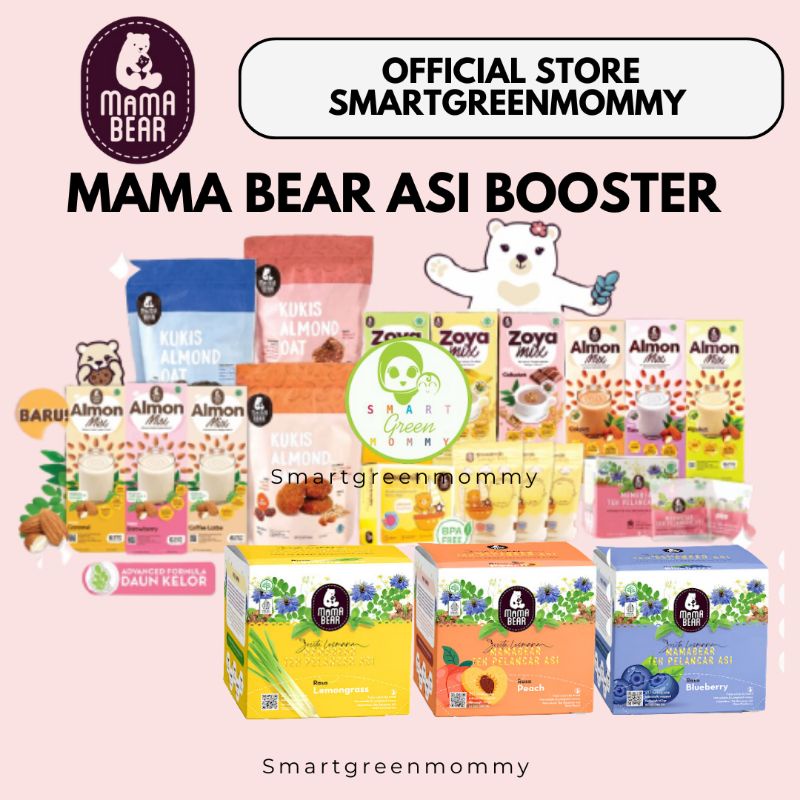 Jual MAMA BEAR ASI BOOSTER TEH PELANCAR ASI MAMABEAR Zoya Mix Almon Mix ...