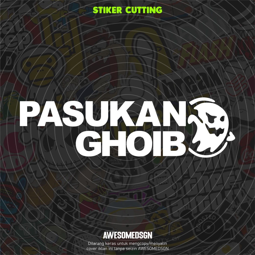 Jual STIKER STICKER CUTTING PASUKAN GHOIB | Shopee Indonesia