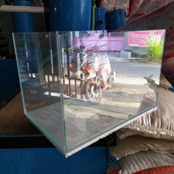Jual Akuarium Kaca untuk Aquascape Koki Guppy Uk 40x30x30 5mm Gojek ...
