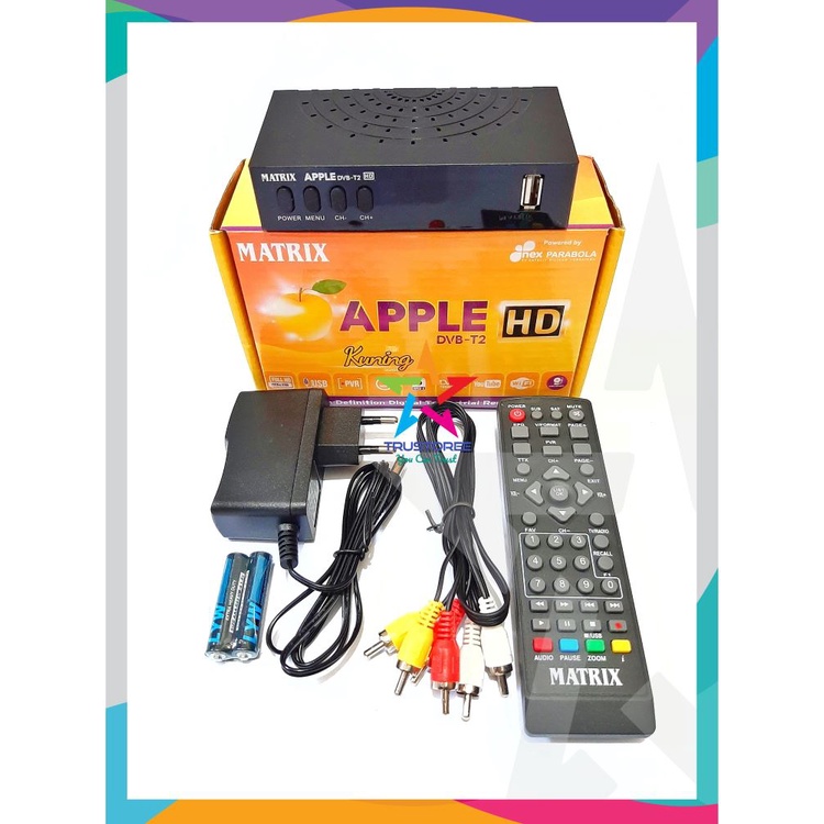Jual STB MATRIX KUNING HD DVB-T2 / SET TOP BOX MATRIX APPLE DVB-T2 ...