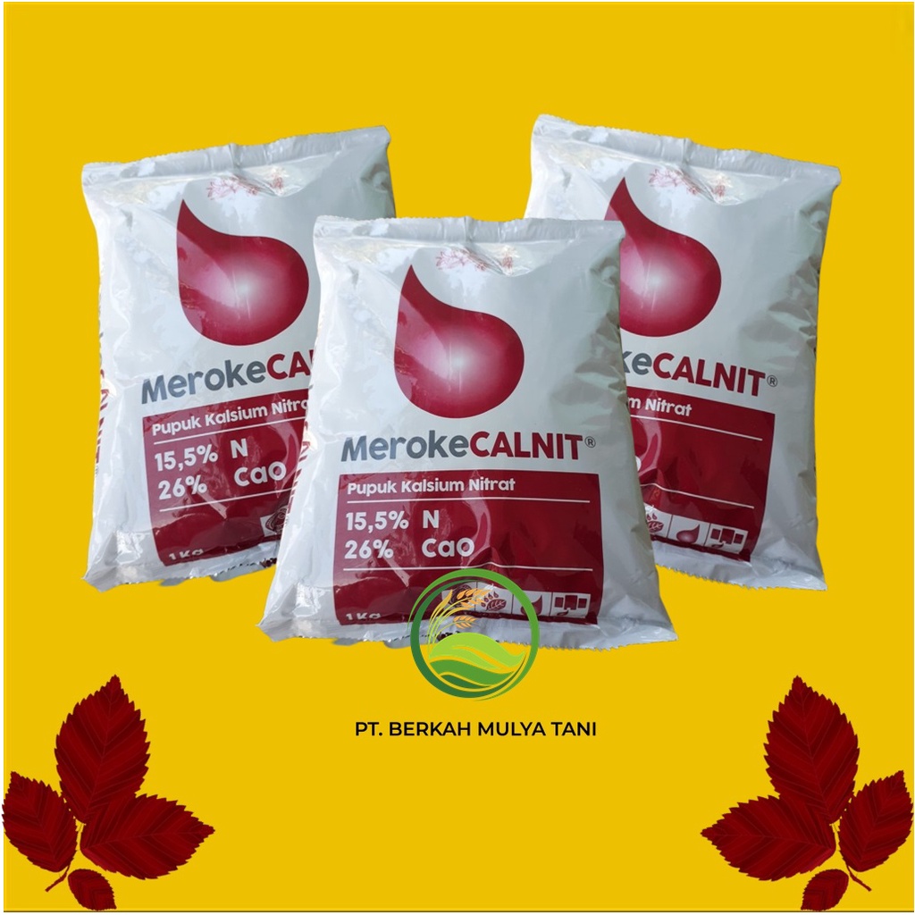 Jual Pupuk Kalsium Nitrat Meroke Calnit Hidroponik Kemasan pabrik 1 kg ...