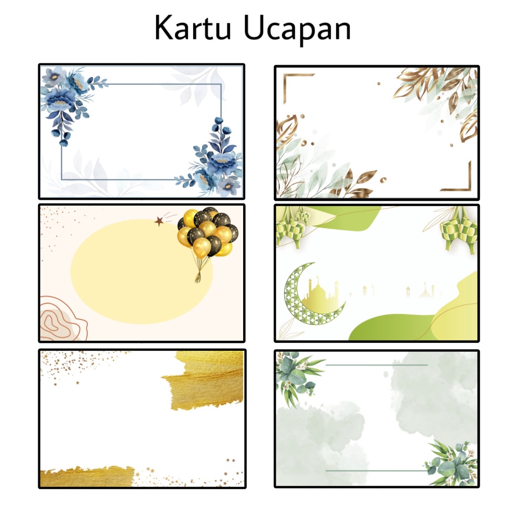 Jual Kartu Ucapan Buket Hampers Kosong Polos / Gift Card / Greeting ...
