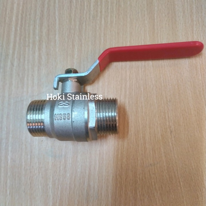 Jual Ball Valve Drat Luar 1/2" inch / Stop Kran Drat Luar | Shopee Indonesia