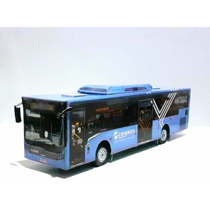 Jual Miniatur PaperCraft Bus Transjakarta SCANIA ( Bus way ) | Shopee ...