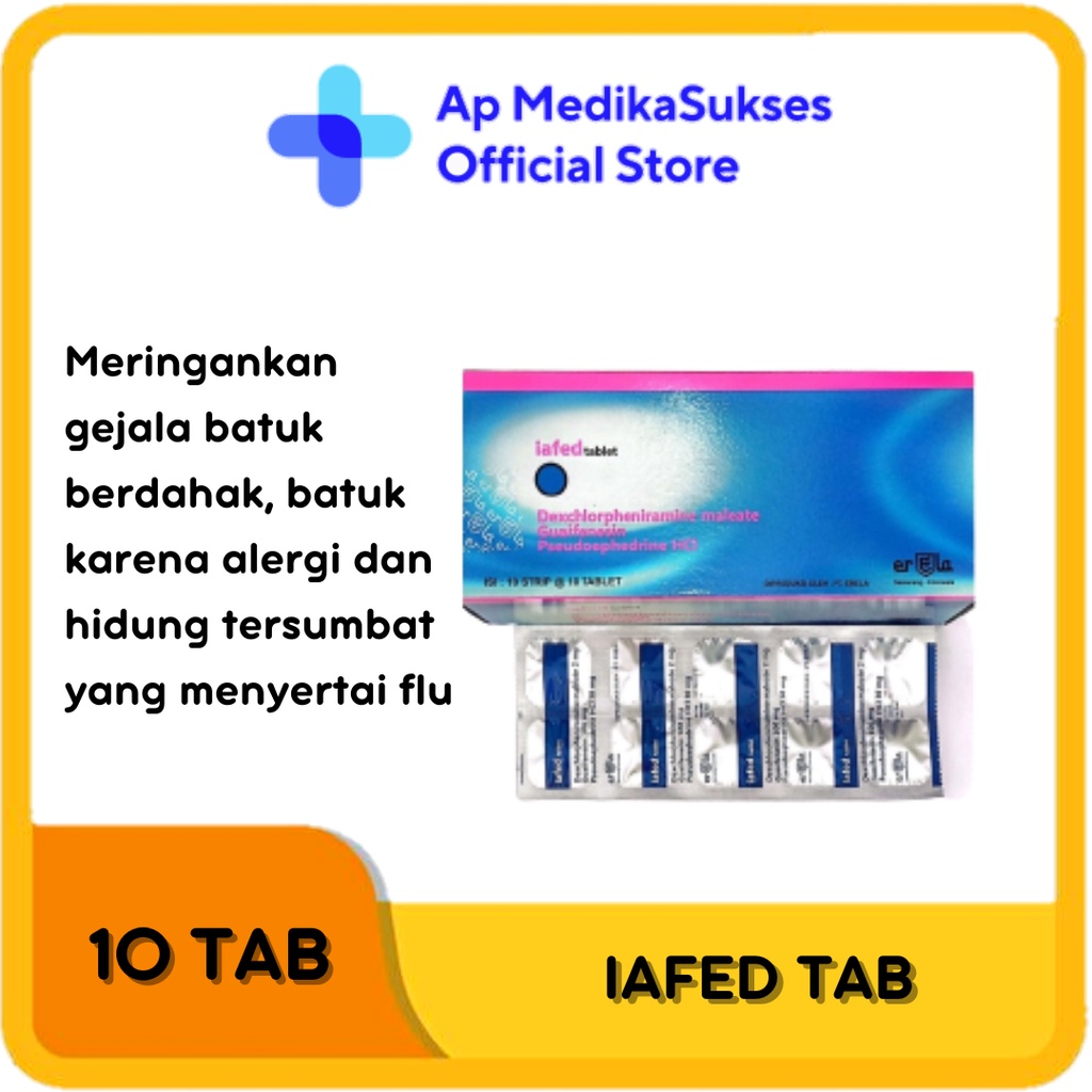 Jual Iafed 10 Tablet Obat Batuk Pilek | Shopee Indonesia