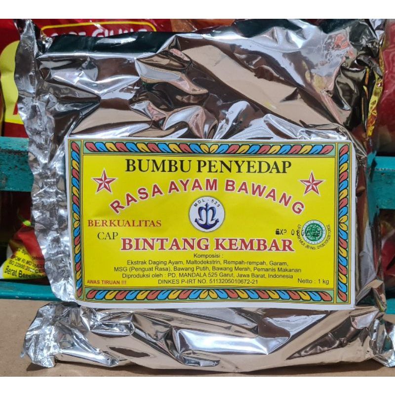 Jual bumbu ayam bawang cap bintang kembar 1kg | Shopee Indonesia