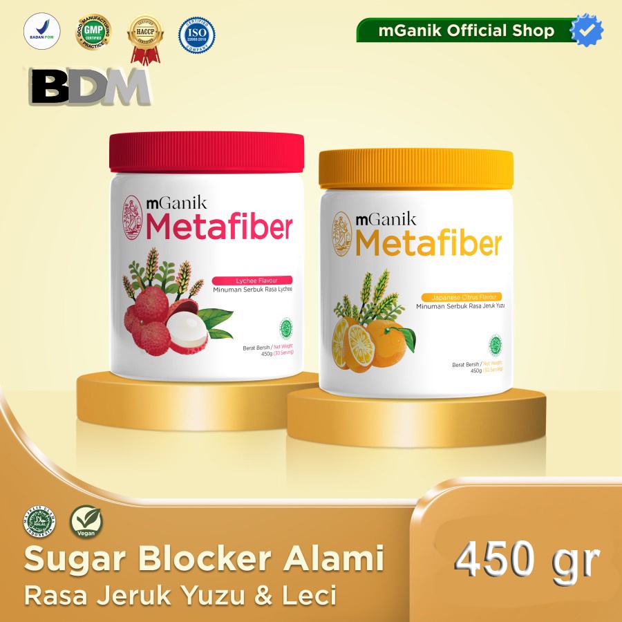 Jual Mganik Metafiber 450gr Minuman Suplemen Serat Fiber Obat Herbal ...