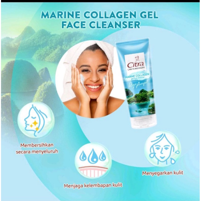 Jual Citra Marine Collagen Gel Face Cleanser 90 ml | Shopee Indonesia