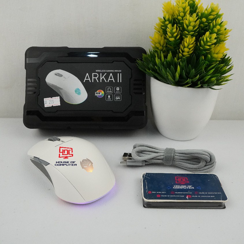 Jual MOUSE GAMING REXUS ARKA II RX107 RGB 2 MODE 10000 DPI WIRELESS ...